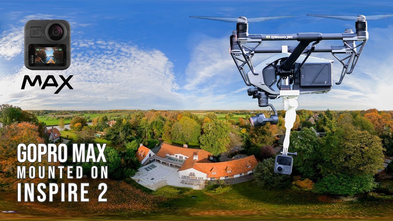 Flying with the GoPro Max under DJi Inspire 2 ... - YouTube