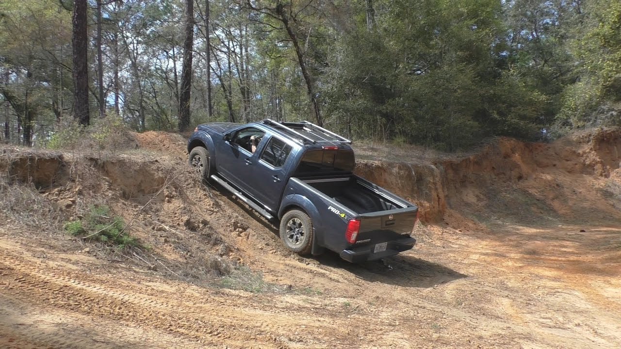 2015 Nissan Frontier PRO-4X Off Road in Croom Forest Roads - YouTube