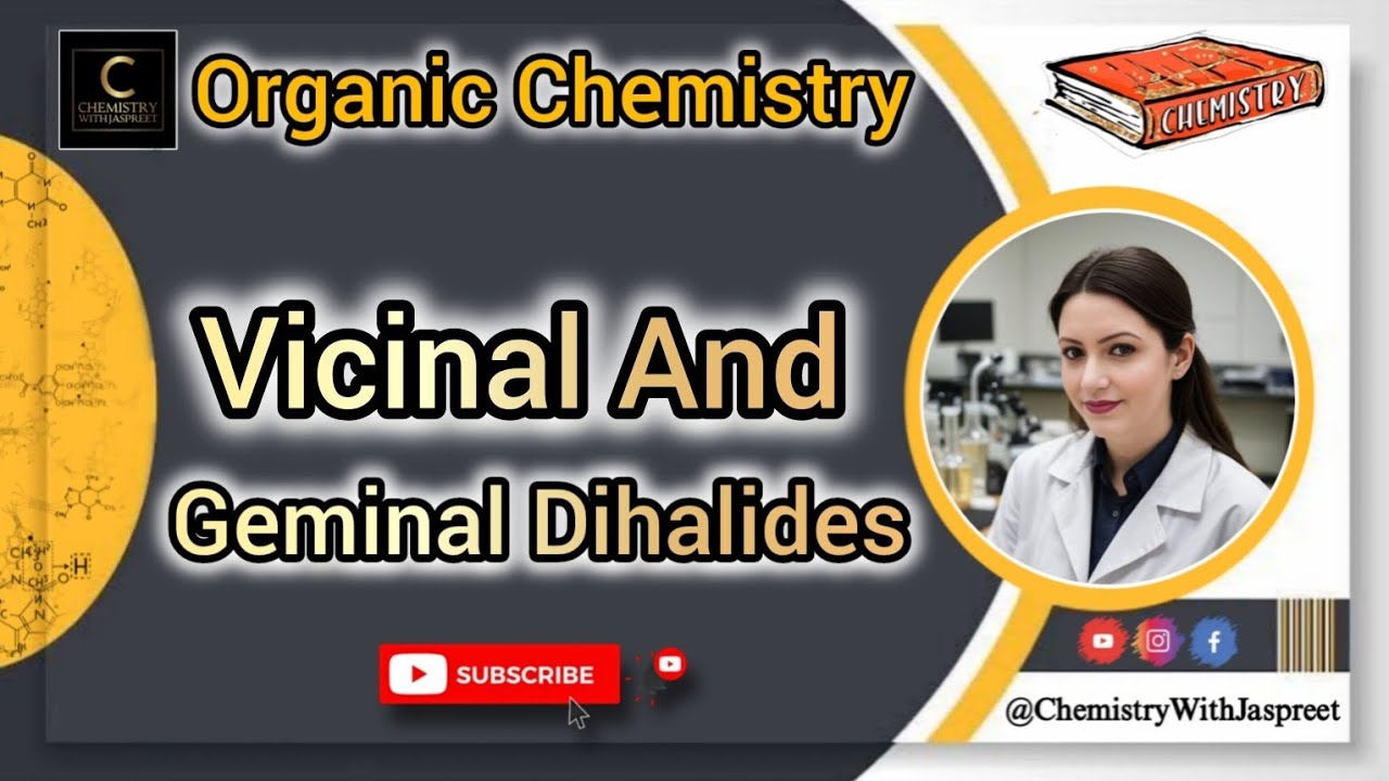 This video explains about vicinal and geminal dihalides. It gives the ...