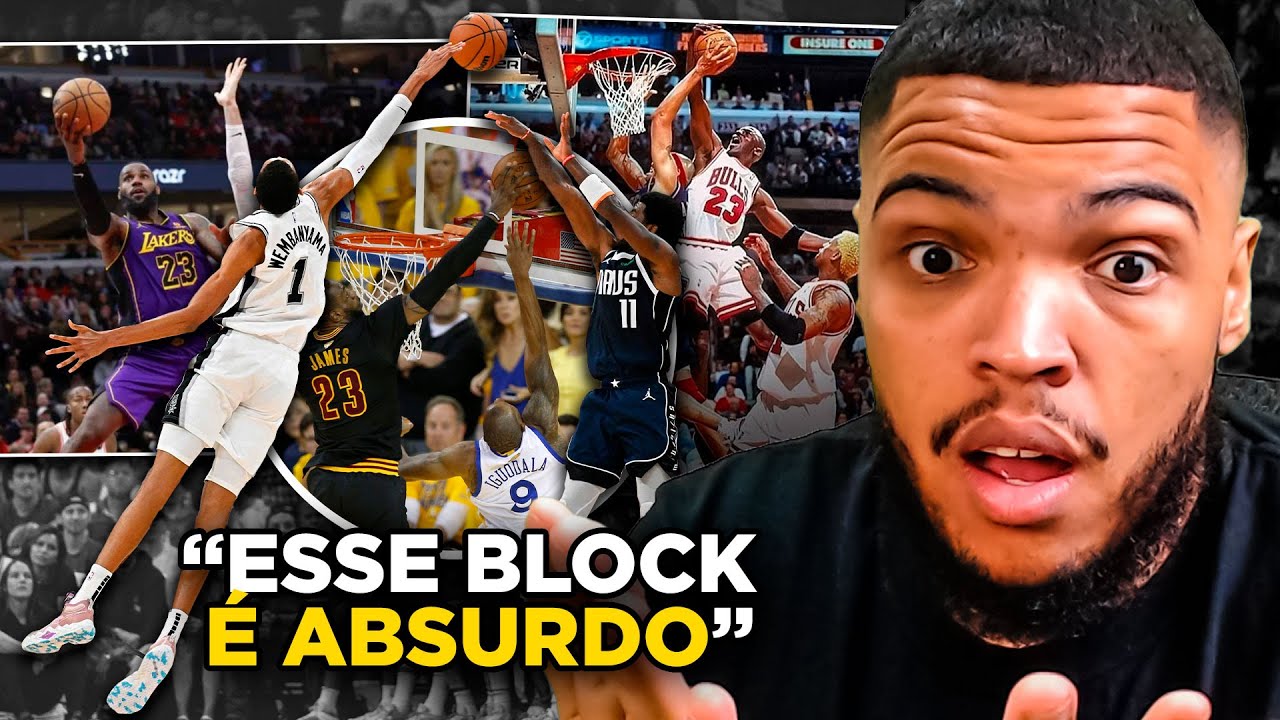Momentos de blocks INSANOS na NBA! | REACT DO JOTA - YouTube