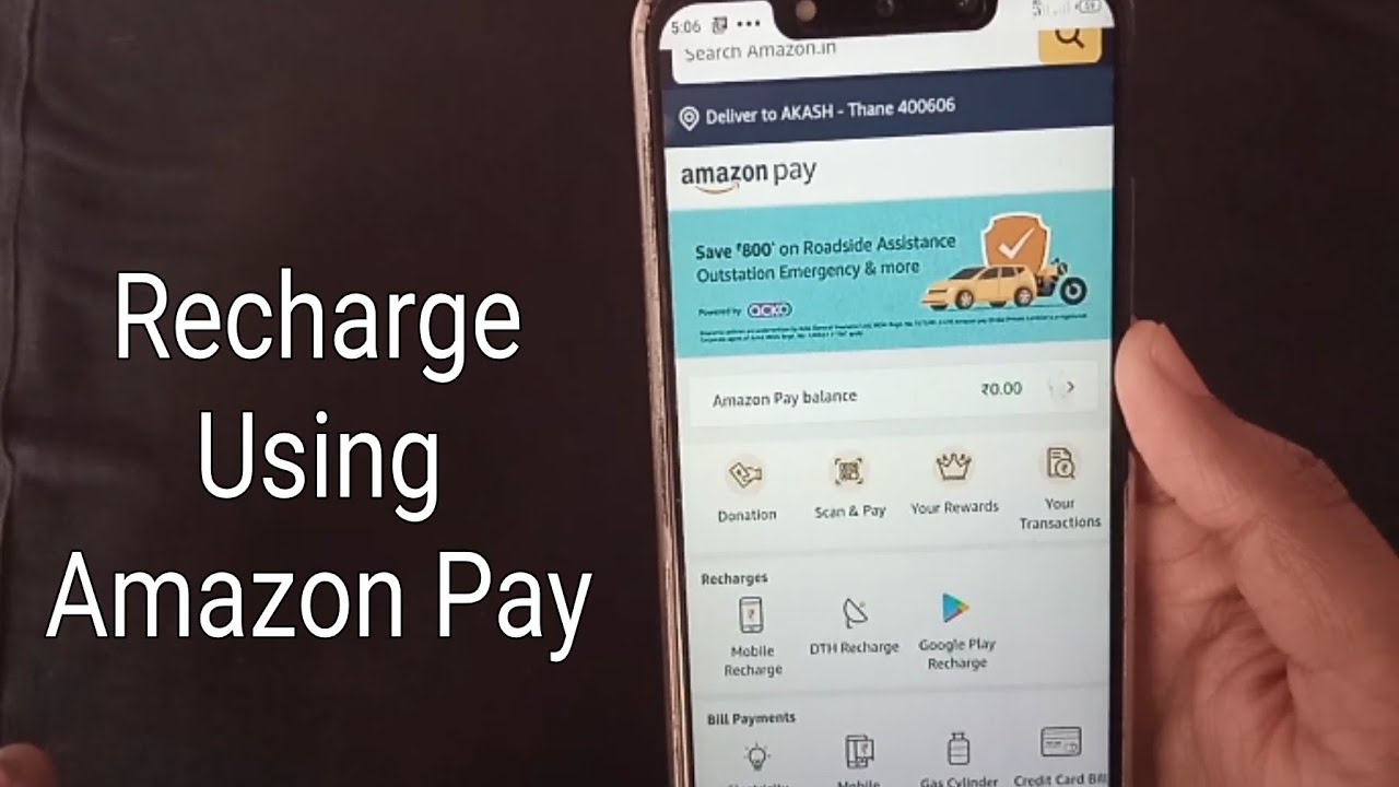 How To Recharge Mobile By Amazon Pay || Mobile Recharge Using Amazon ...