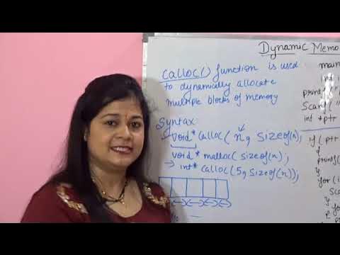 Lecture 11: Calloc Function in Dynamic Memory allocation - YouTube