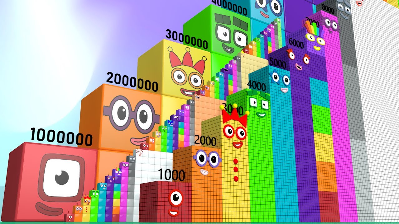 Looking for Numberblocks Step Squad 40 to 40,000 to 10,000,000 MILLION ...