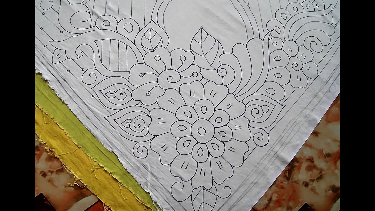 Simple & easy baby nakshi katha || nakshi kathar design||how to draw ...