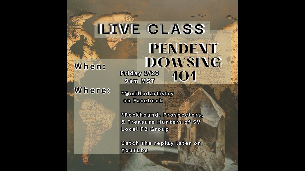 Outdoorsy Adventure Class Pendent Map Dowsing 101 - YouTube