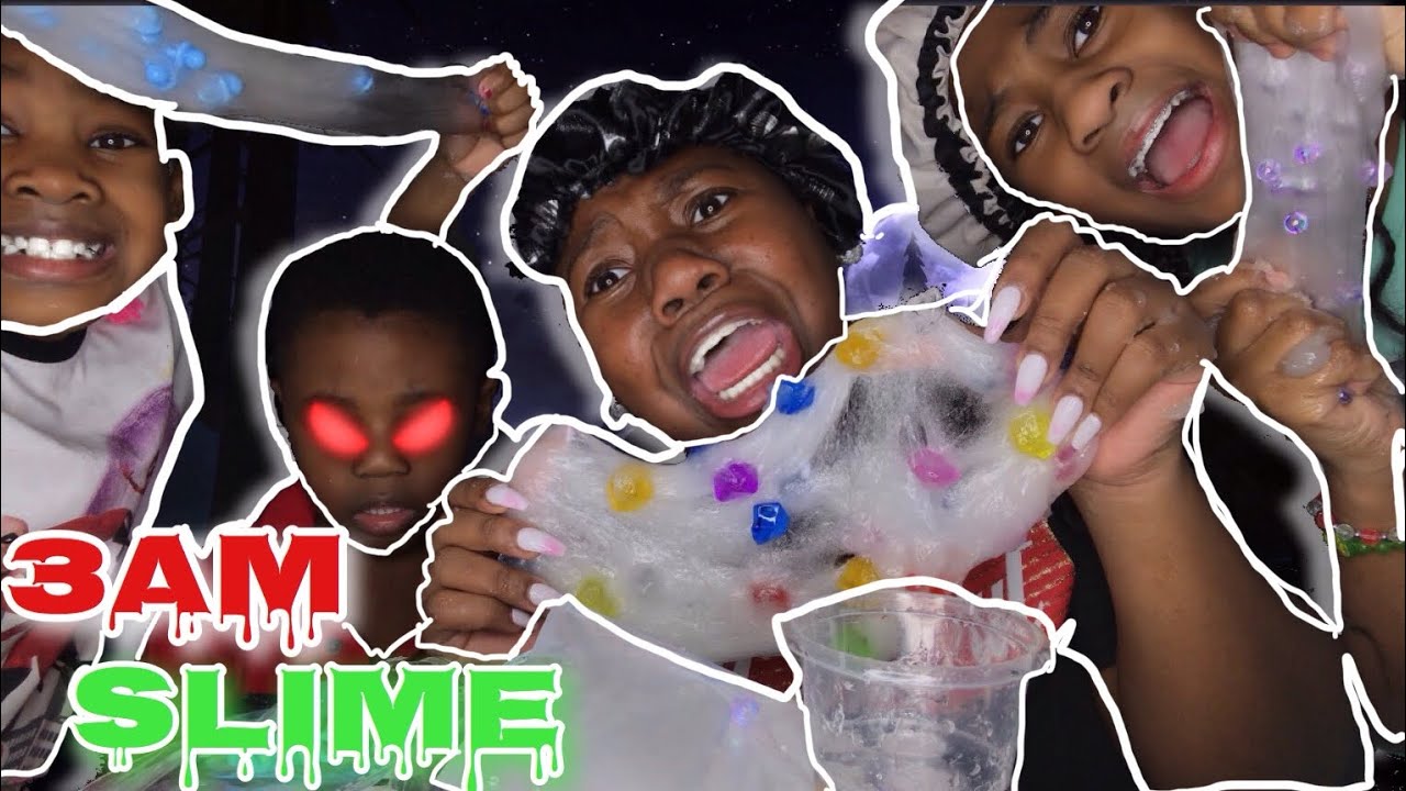 MAKING SLIME AT 3AM *GONE EXTREMELY WRONG* - YouTube