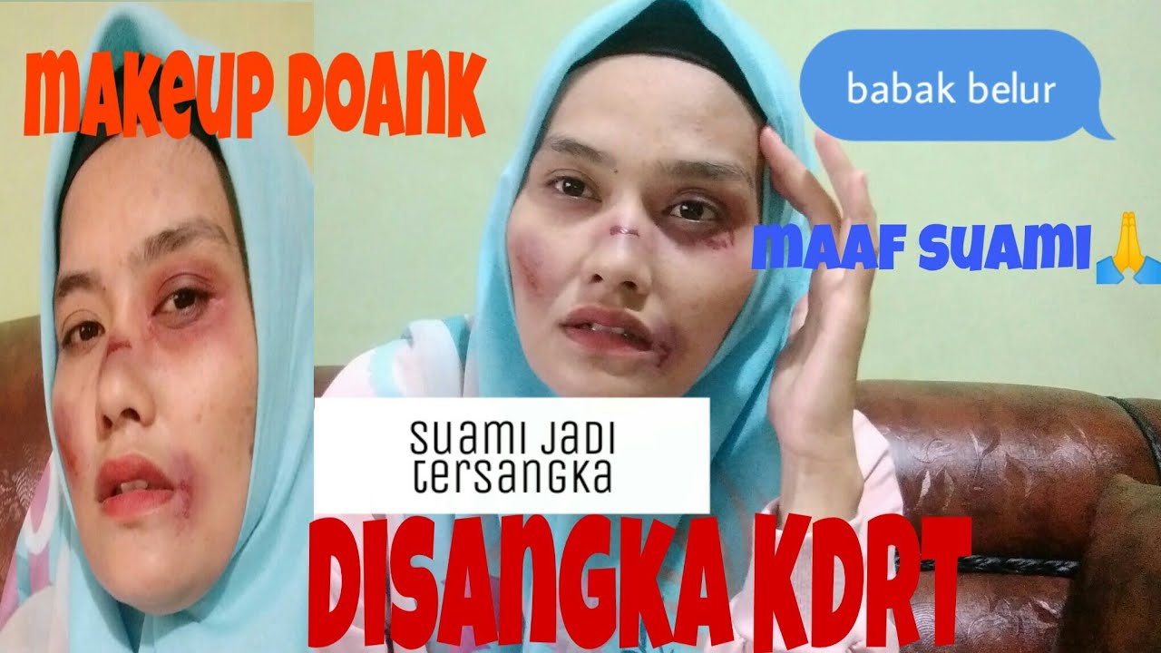 Tutorial makeup wajah memar||Mugshot makeup challenge - YouTube