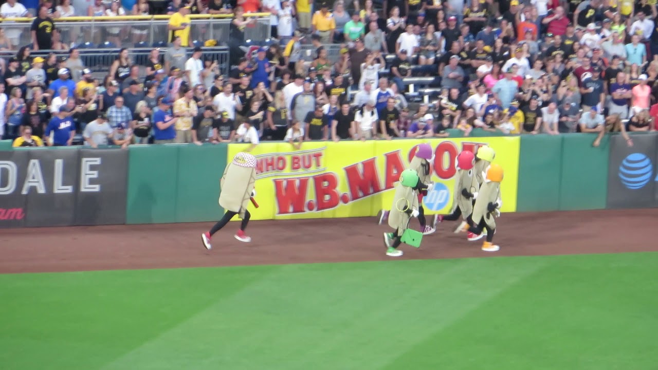 Pittsburgh Pirates Pierogi Race July 28, 2018 - YouTube