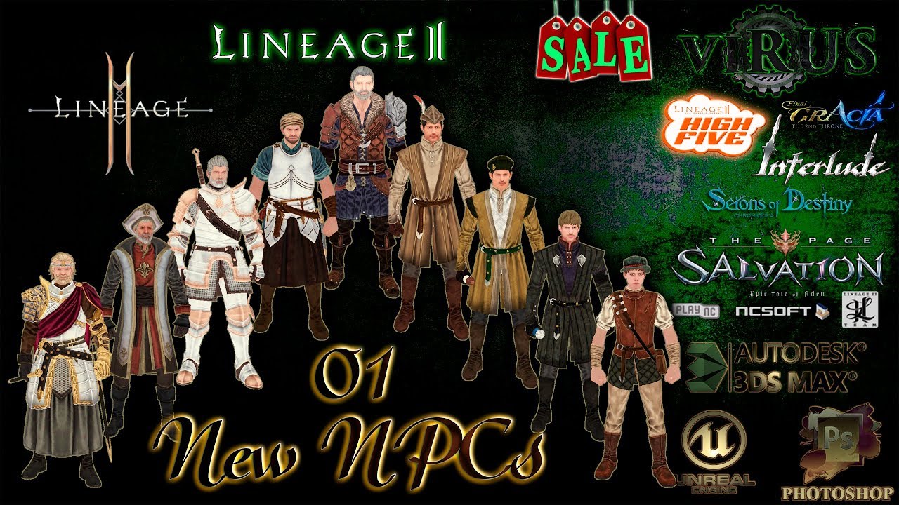 New NPCs from Lineage 2M. Package 01. LINEAGE II. Any Chronicles √i®uS ...