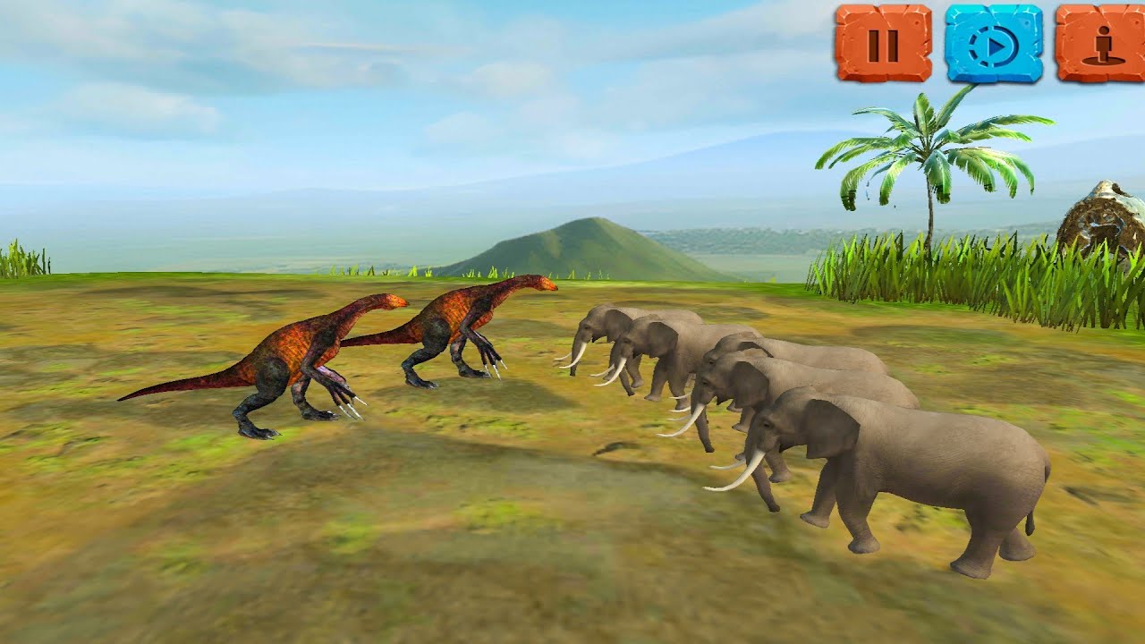 Therizinosaurus vs Elephant Fight Scene - Animal Revolt Battle ...