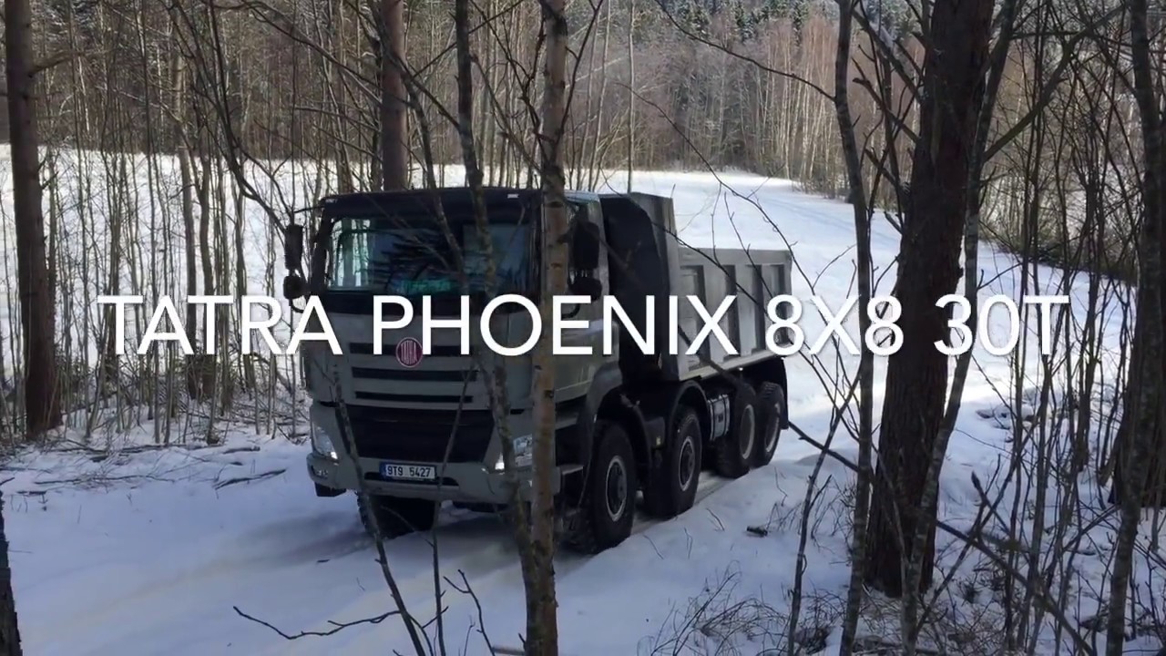 TATRA PHOENIX 8X8 30T SNOW TEST TRACK 2017 - YouTube