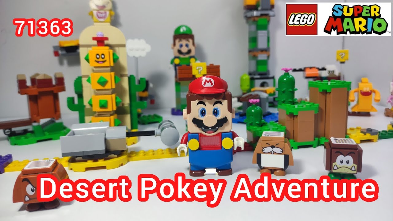 Lego Super Mario 71363 Desert Pokey Adventure. Crush Goomba and ...