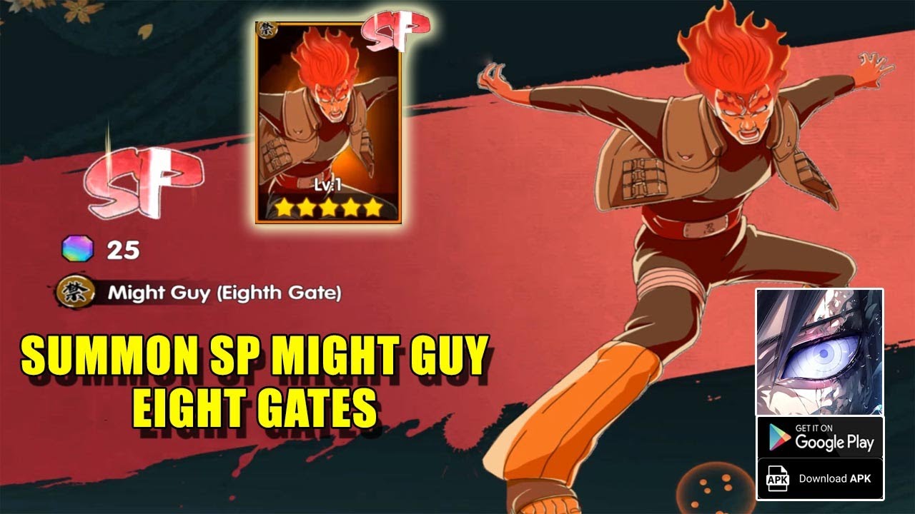 Rasengan Rivals Gameplay - Summon SP Might Guy (Eight Gate) Naruto ...