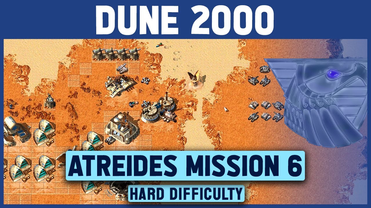 Dune 2000 - Atreides Mission 6 (Left Map) - Hard Difficulty - 1080p ...