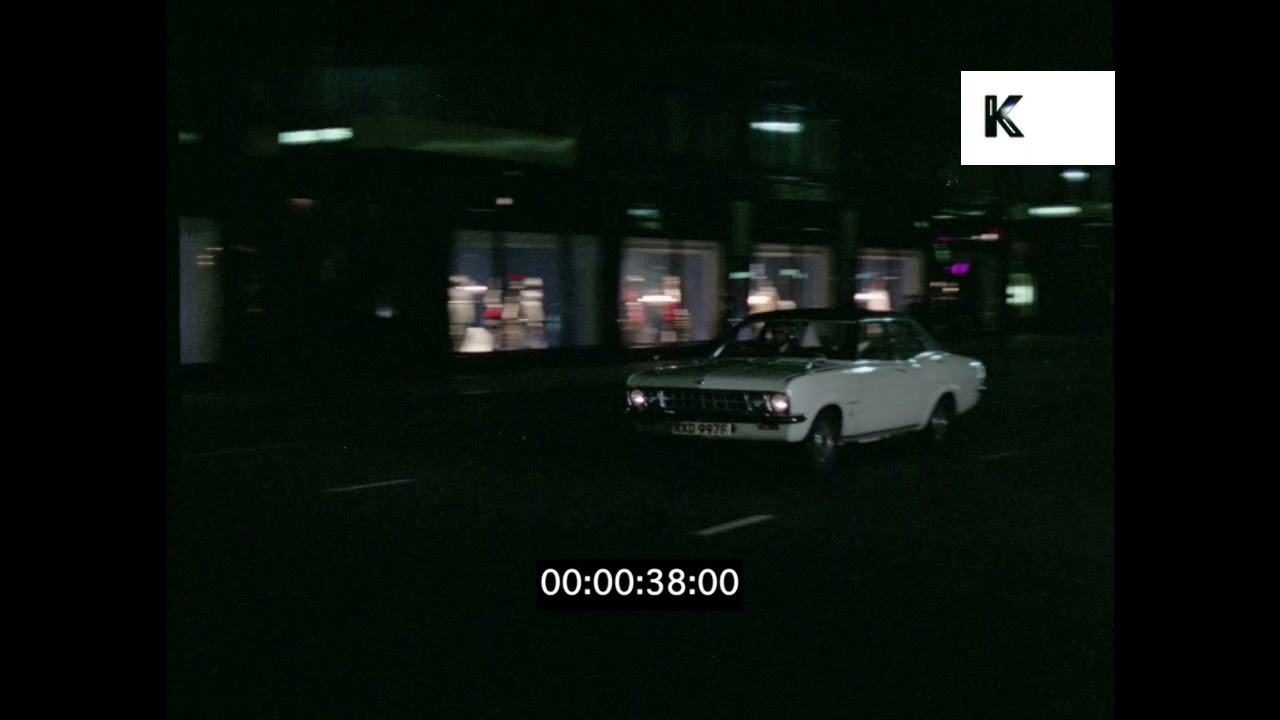 1960s London, Traffic At Night, Cars Driving 35mm - YouTube