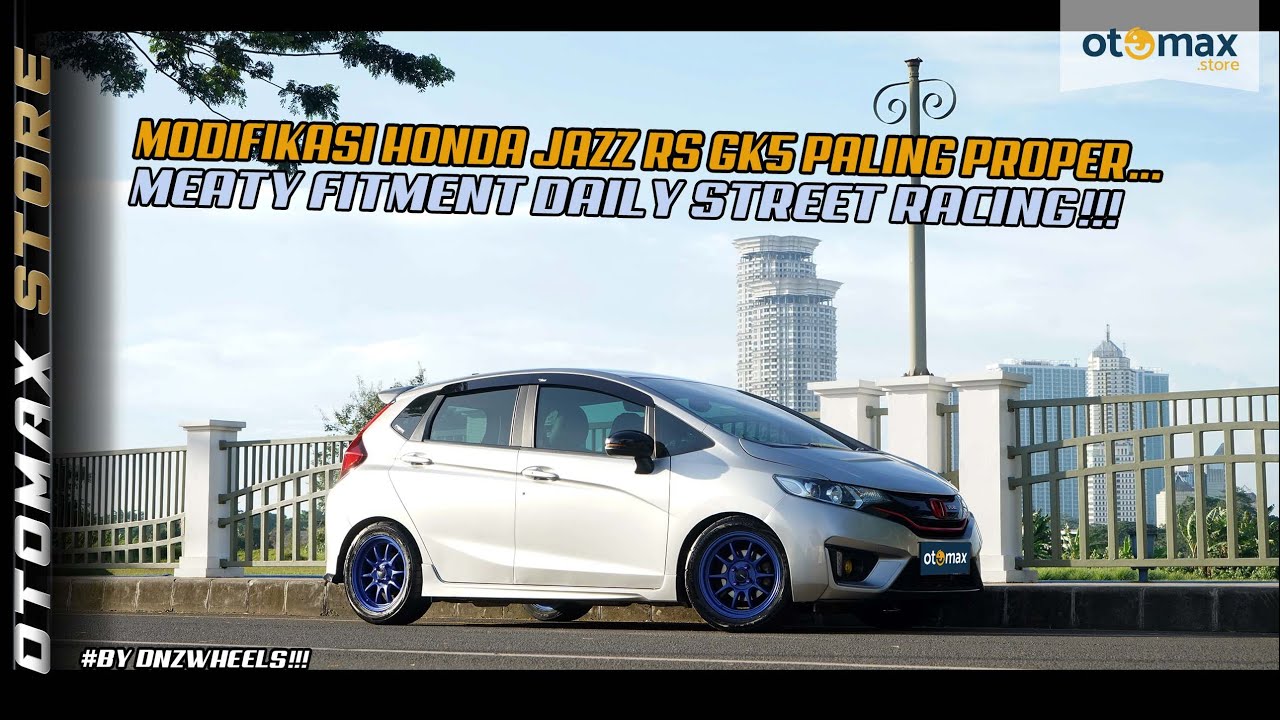 Modifikasi Honda Jazz RS GK5, Style Street Racing Pakai Velg DNZ TYPE ...