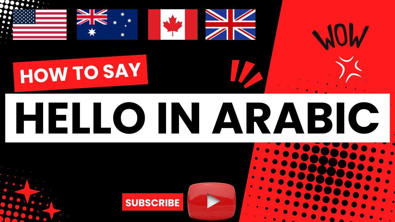 How to SAY HELLO in ARABIC CORRECTLY - YouTube