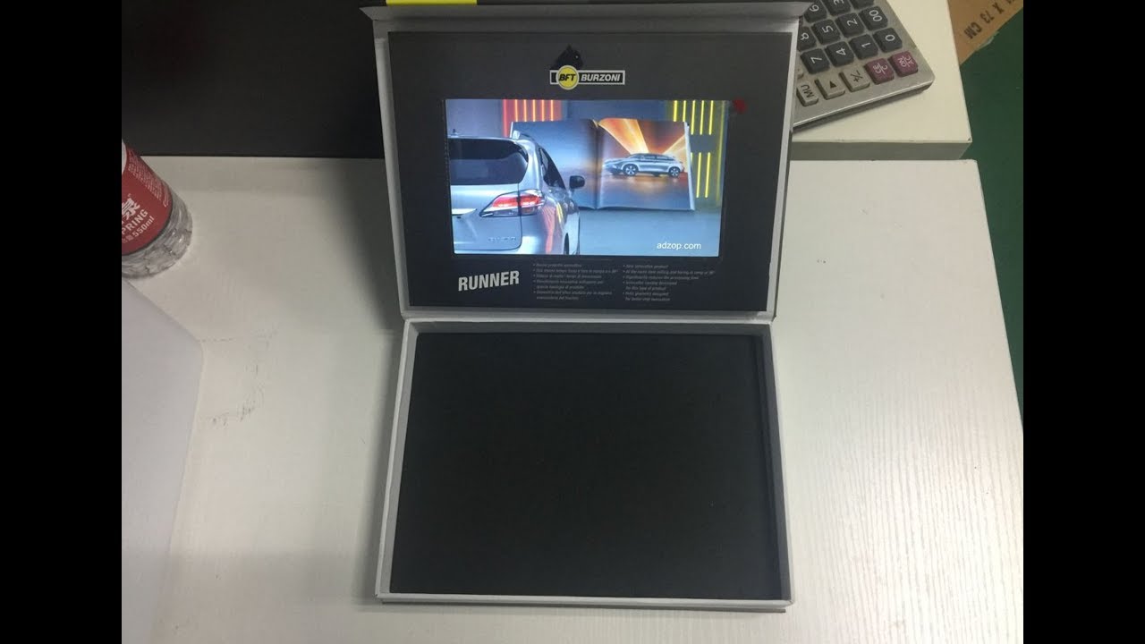 Looking at luxury video brochure box lcd digital promotional box for ...
