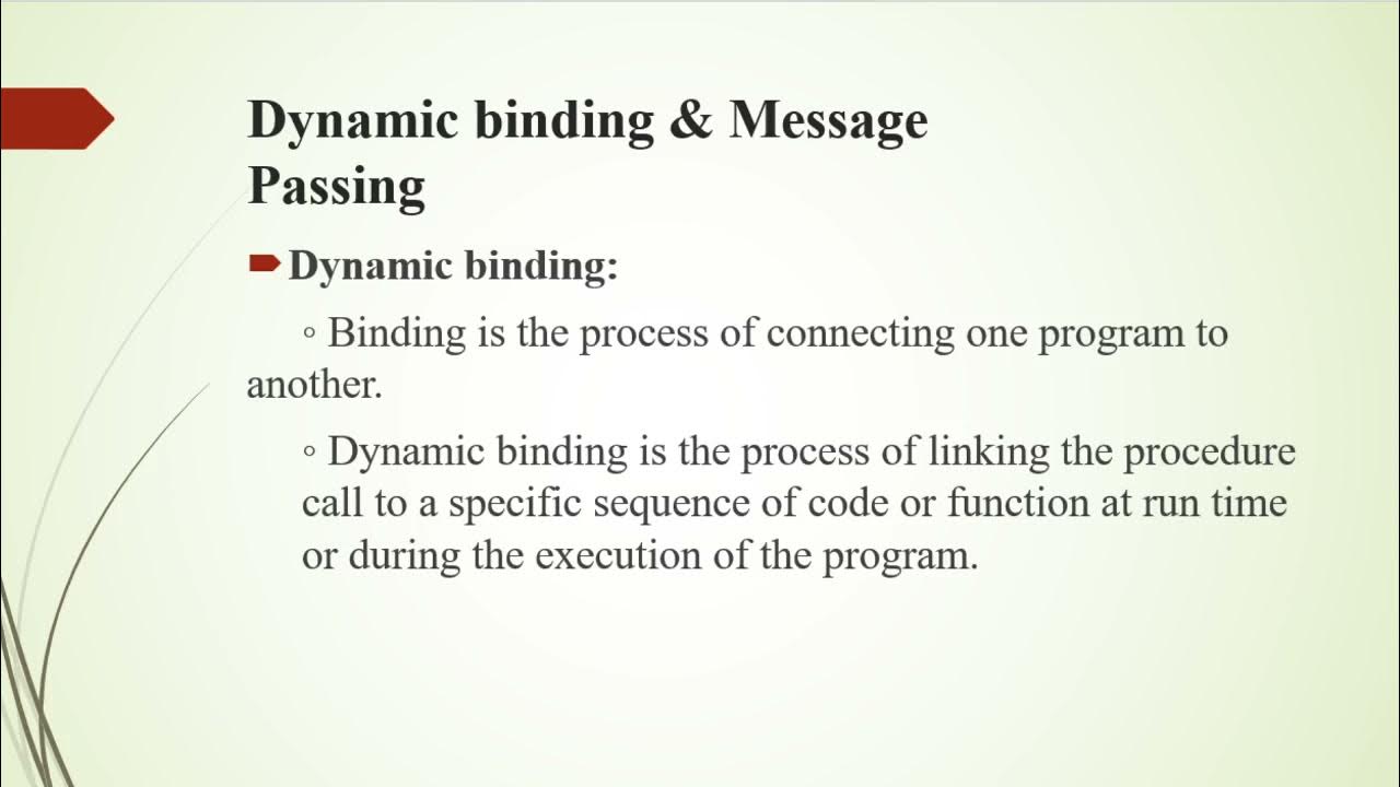 Inheritance Polymorphism Dynamic Binding And Message Passing Youtube