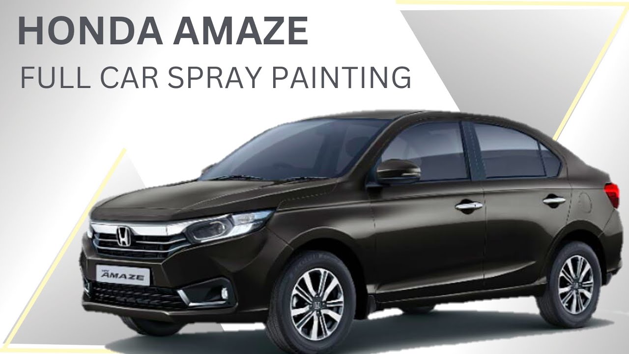 Honda Amaze full car spray painting| golden brown |#luxuriant #car # ...