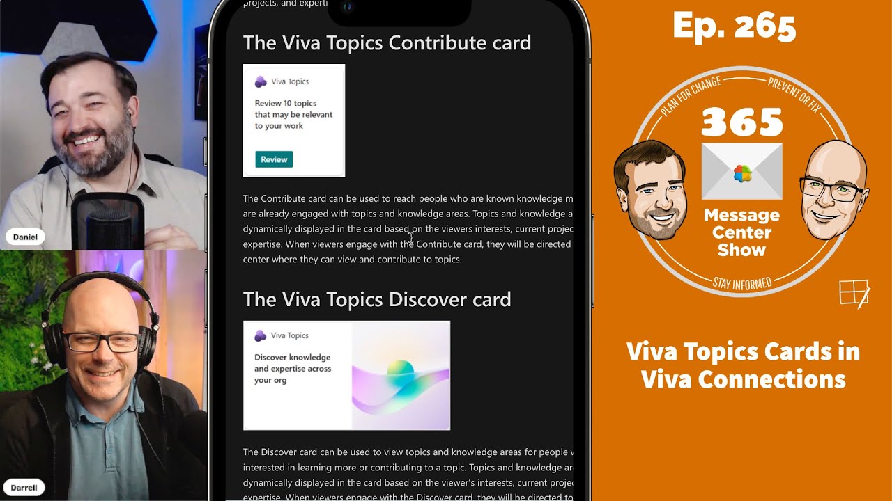 Viva Topics Cards in Viva Connections | Ep 265 - YouTube