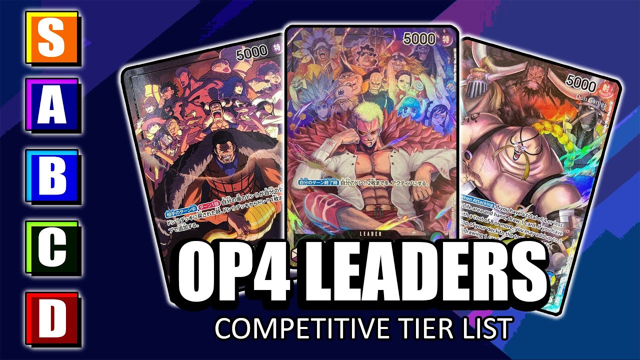 OP4 Tier List - The STRONGEST Decks for the New Meta! - YouTube