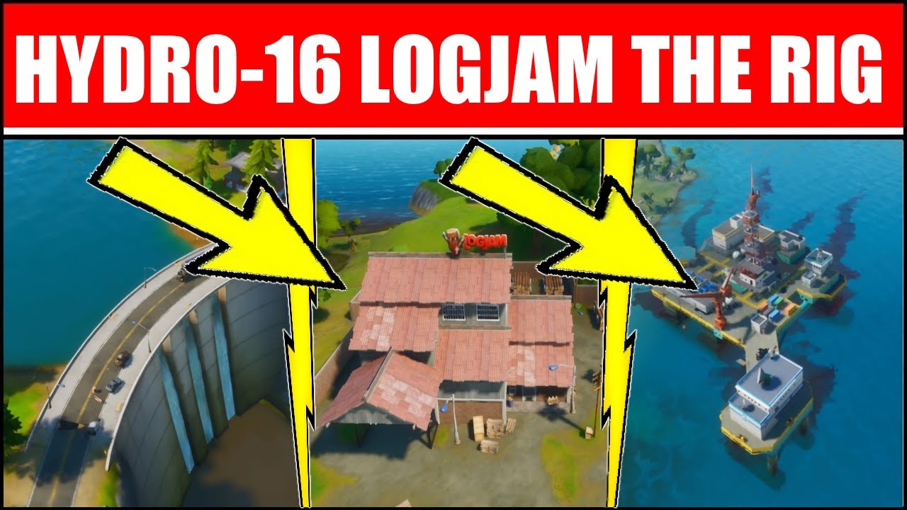 Fortnite: Lande bei The Rig, Hydro 16 & Logjam-Sägewerk (Fortnite ...