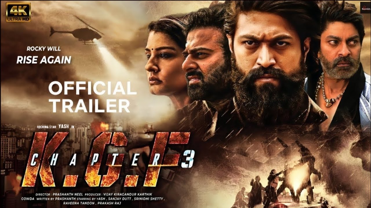 KGF CHAPTER 3 OFFICIAL TRAILER| KGF 3 RELEASE DATE| KGF 3 NEW UPDATE ...