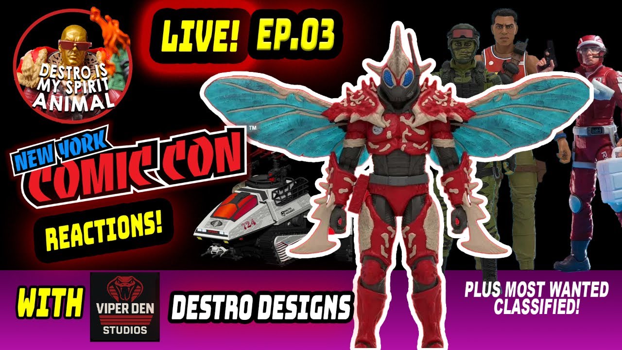 DESTRO Live ep03: NY COMIC CON GI Joe Reveals with @destrodesigns - YouTube