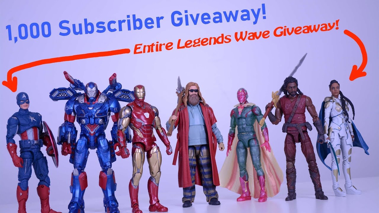 Entire Marvel Legends Avengers Endgame Wave Giveaway (1,000 Subscriber ...