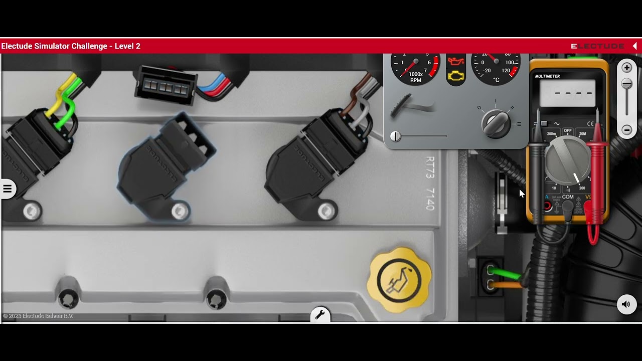 Electude simulator level 2 P0303 and P0353 - YouTube
