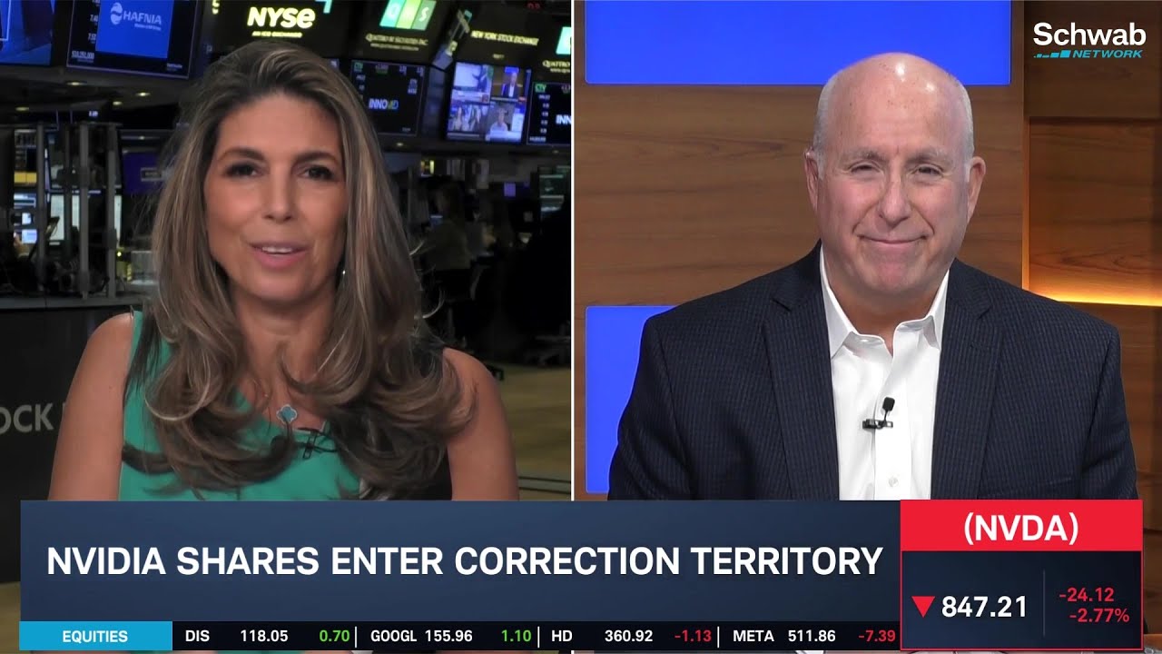 Nvidia (NVDA) Shares Enter Correction Territory - YouTube