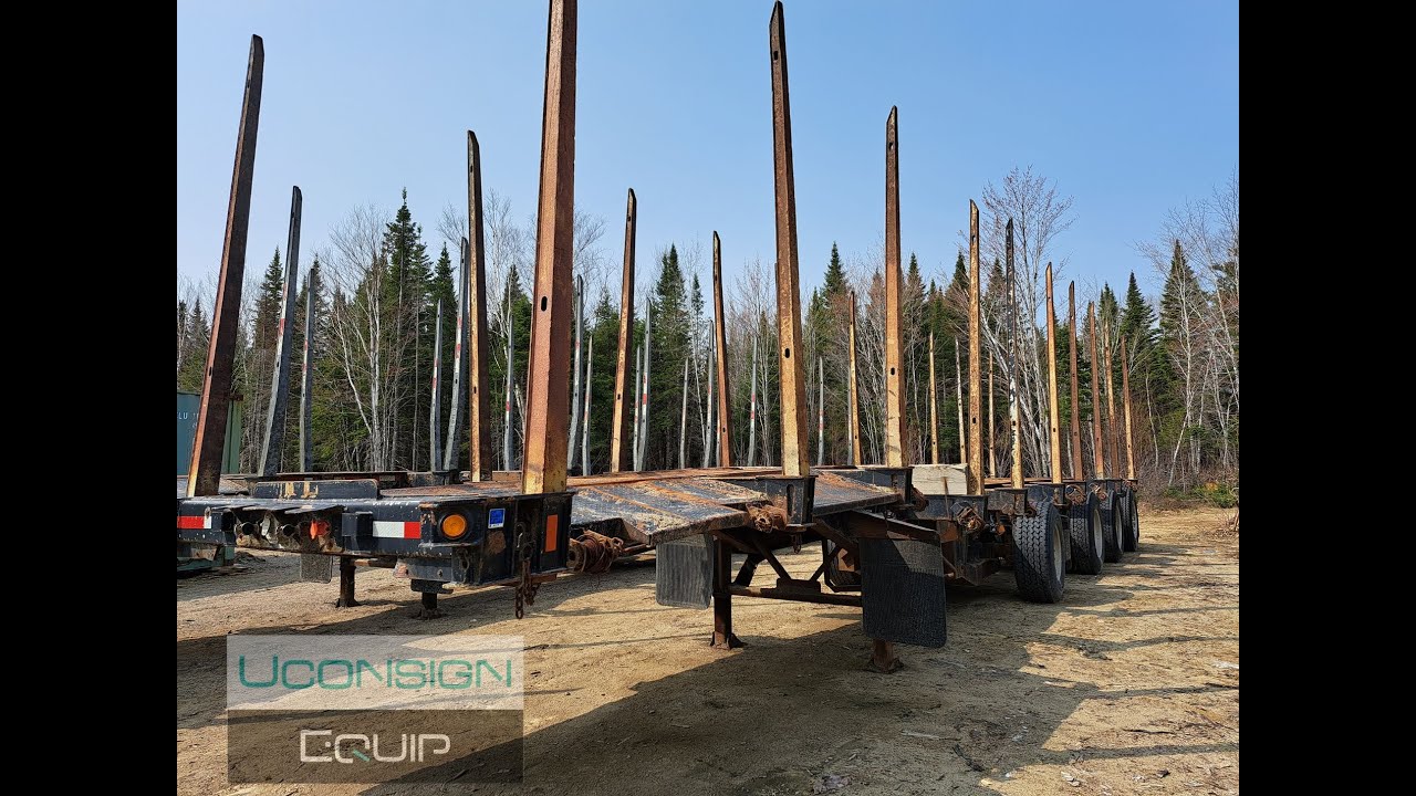 FOR SALE: 2010 Manac 5-Bunk Forestry/Log Trailer (01185) - YouTube