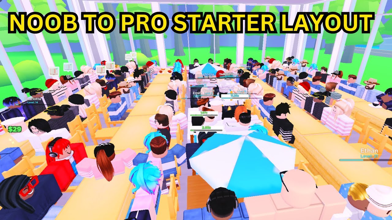 BEST STARTER LAYOUT AND NOOB TO PRO In My Restaurant Roblox - YouTube