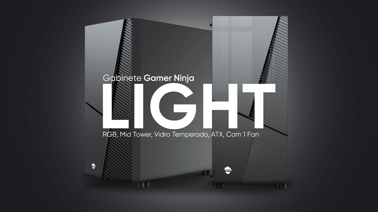 Gabinete, que vai ELEVAR seu Setup! Review do Gabinete Gamer Ninja ...