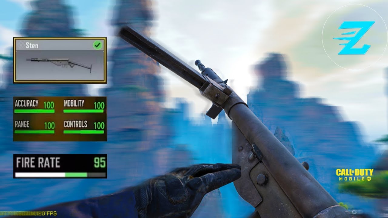STEN SMG Best Loadout & Gameplay | CODM Season 9 Midnight Rumble ...