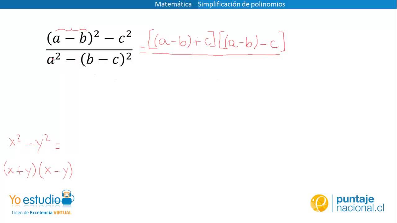 Matemática - simplificación de polinomios - YouTube