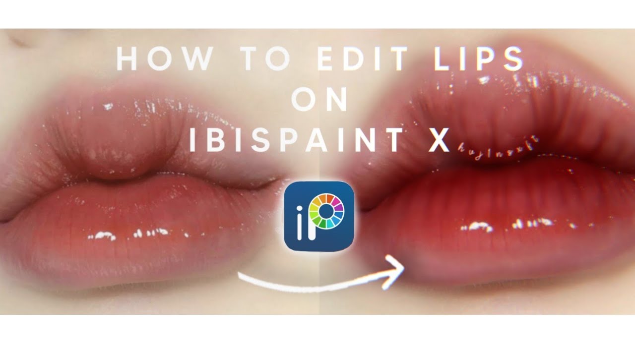 how to edit lips | FOR BEGINNERS | ibis paint x tutorial - YouTube