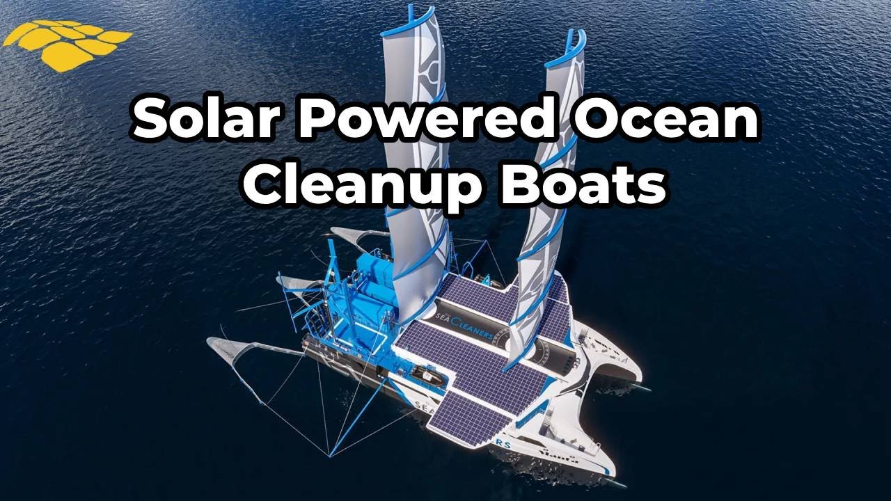 AI controlled Solar Powered Plastic Cleaning boats now online - YouTube