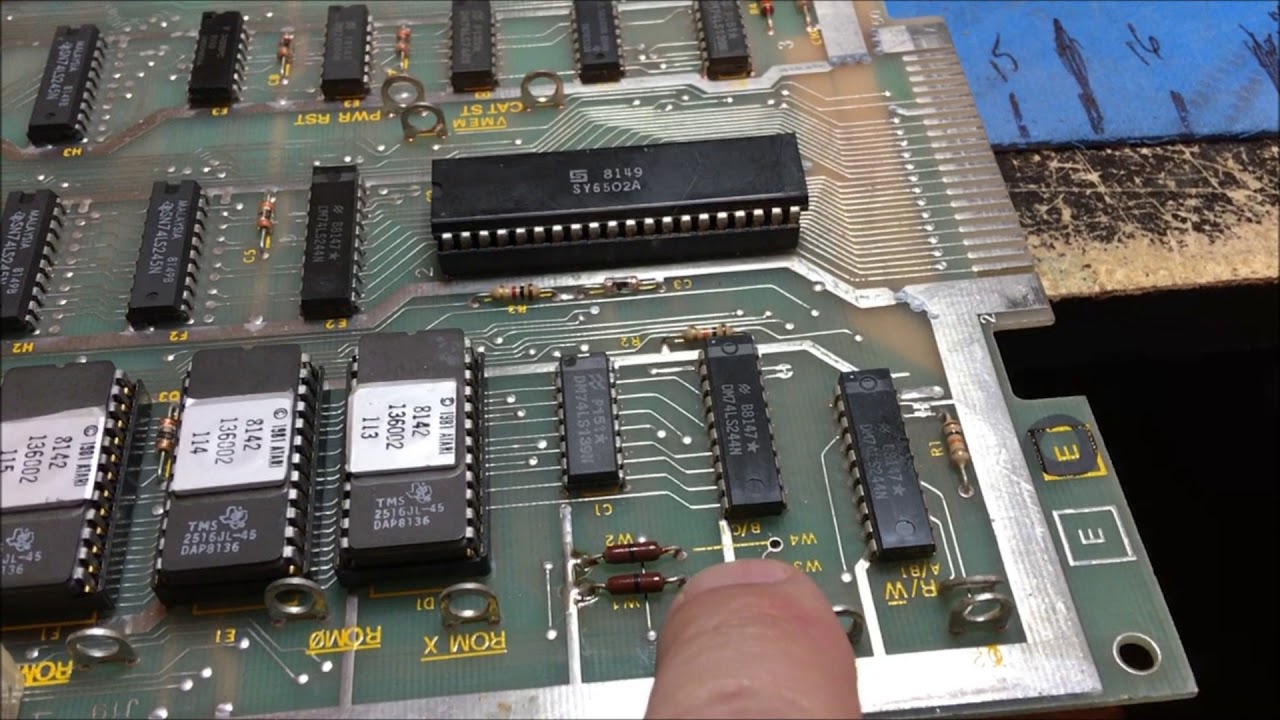 1981 Atari Tempest Arcade PCB Repair #? - YouTube