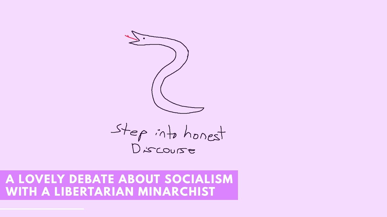 A Lovely Debate about Socialism with a Libertarian Minarchist - YouTube
