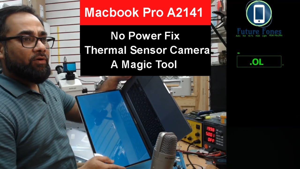 A2141 820-01700-A Macbook Pro 16" No Power Fix. Why Thermal Camera ...