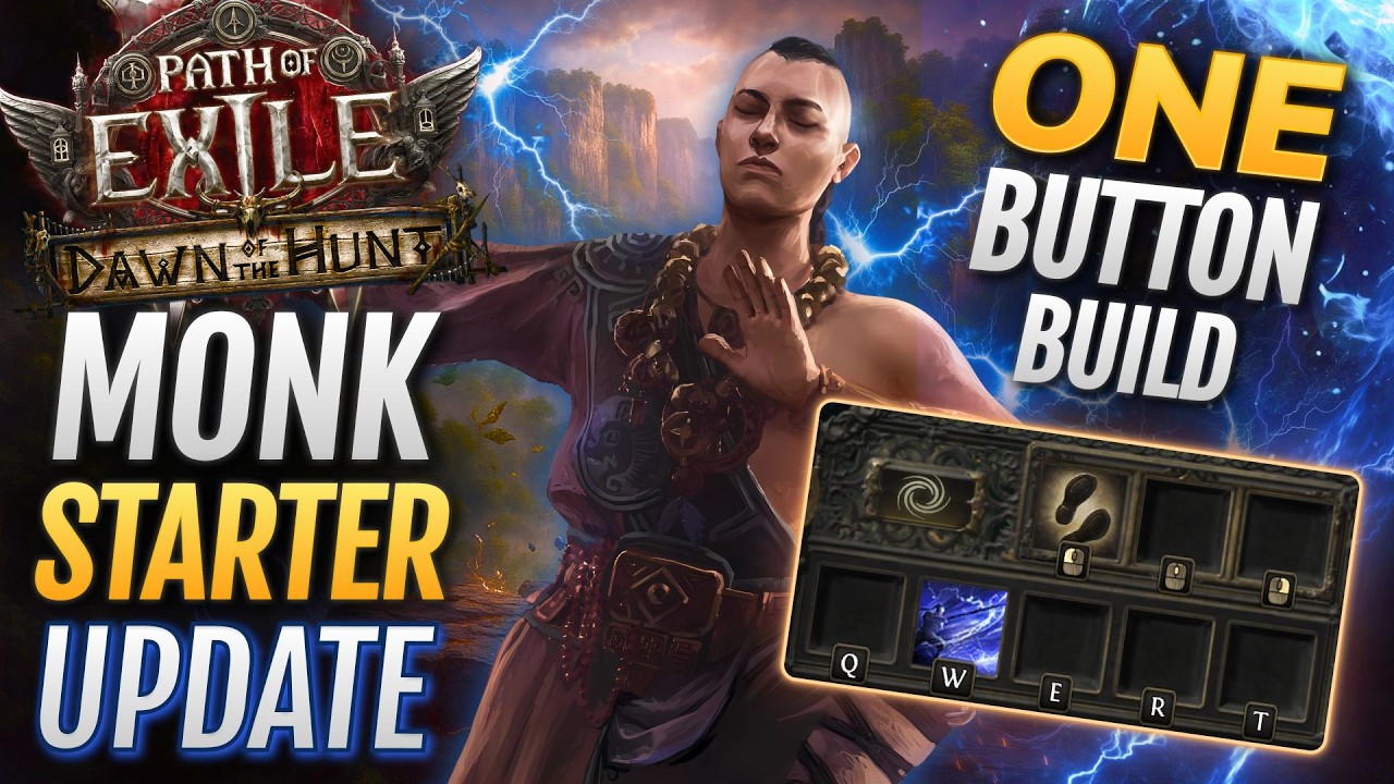 [PoE 2] ONE BUTTON Monk - LEAGUE STARTER Build Update for Invoker in ...