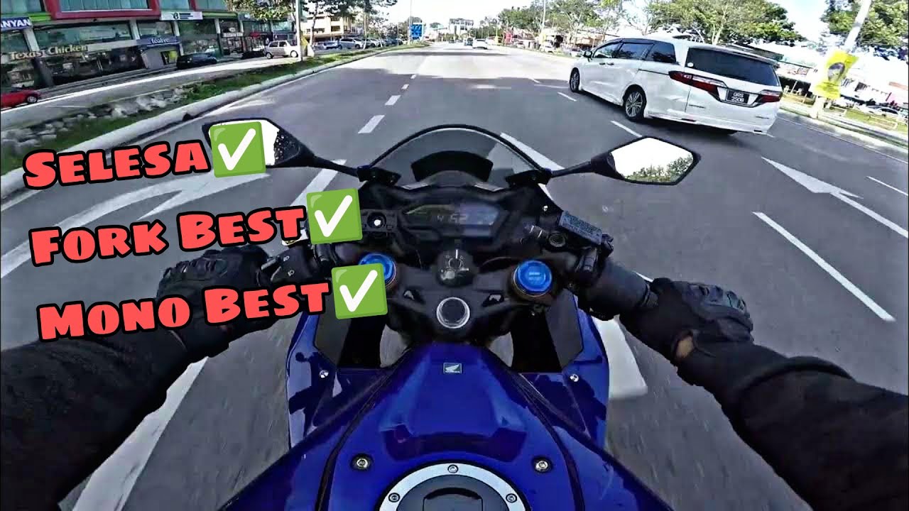 Suspension Showa memang best | Fullface dan Glove tapi 150 je - YouTube