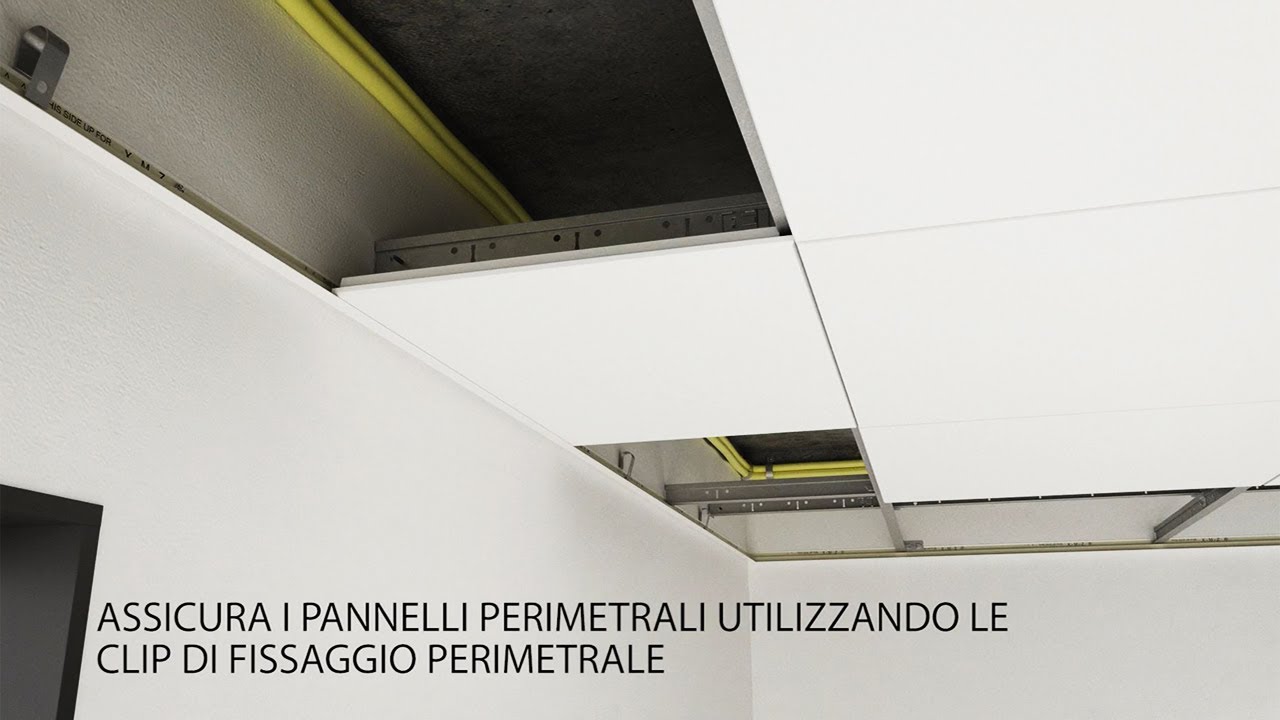 Rockfon® System T24 X DLC™ | Installazione di sistemi a soffitto - YouTube