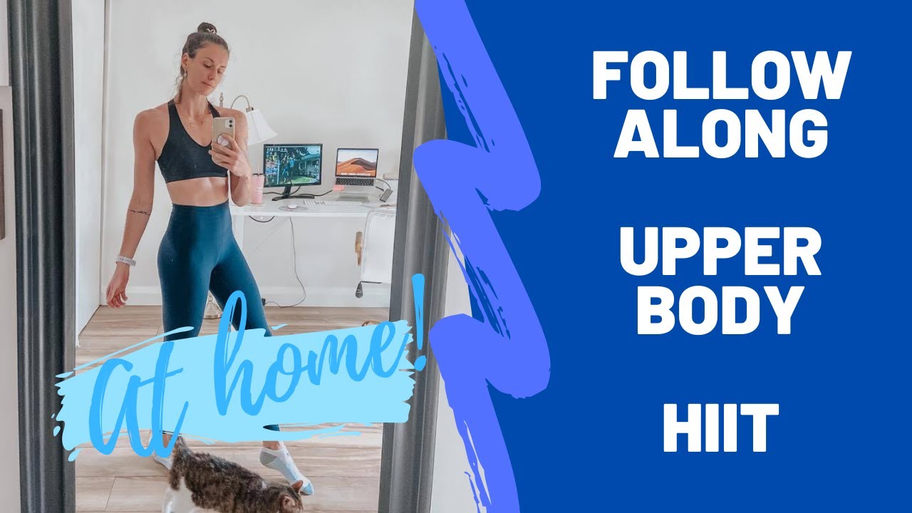 At HOME, follow along, Upper Body workout for all levels! - YouTube
