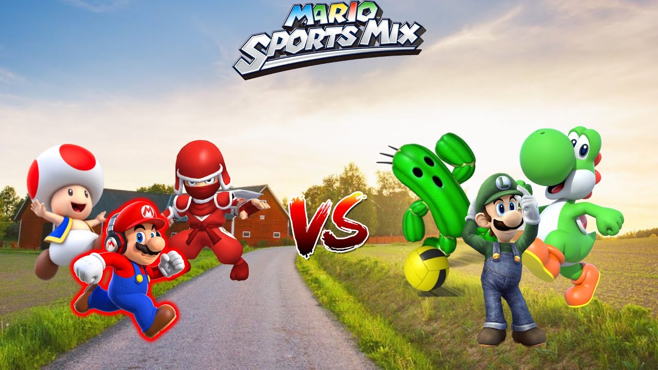 Mario Sports Mix - Basketball (3 players, Hard CPU) Exhibition Match ...