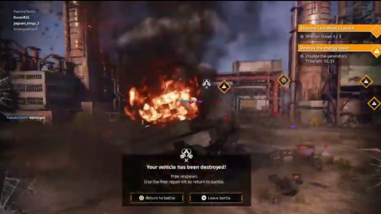 Crossout playing normal raid and and got bully by the game PS4 gameplay ...