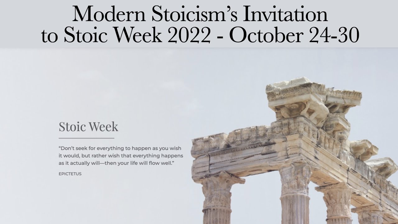 We Invite You To Stoic Week 2022! | Brittany Polat, John Sellars, Andi ...