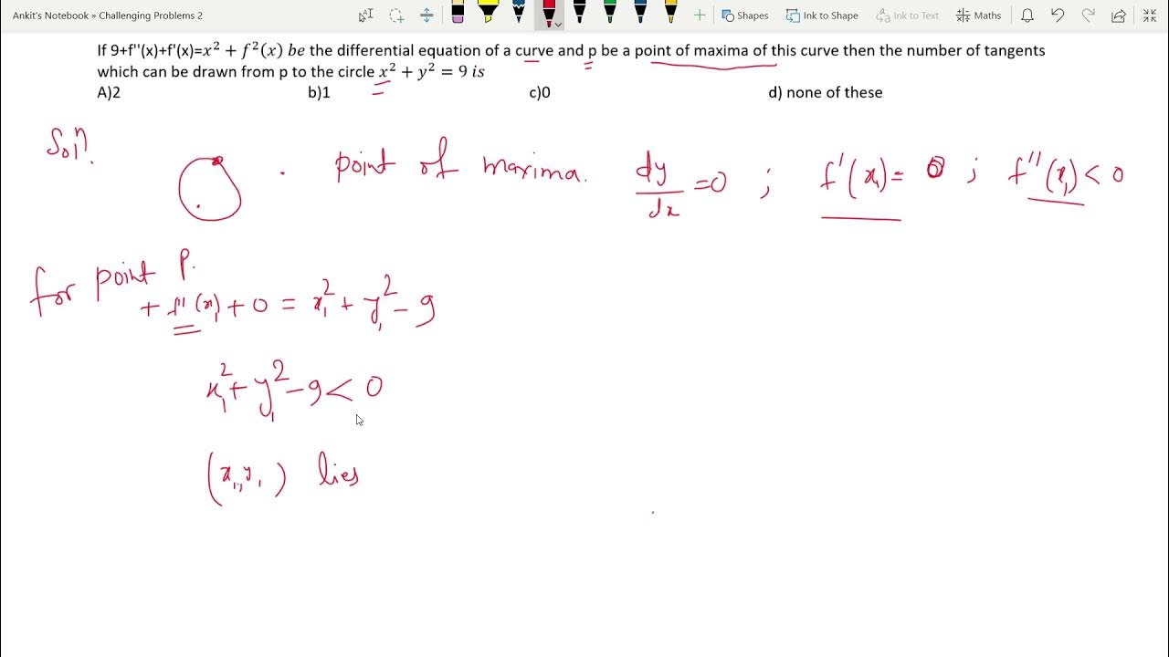 #11 Challenging problem on Differential equation and Application of ...